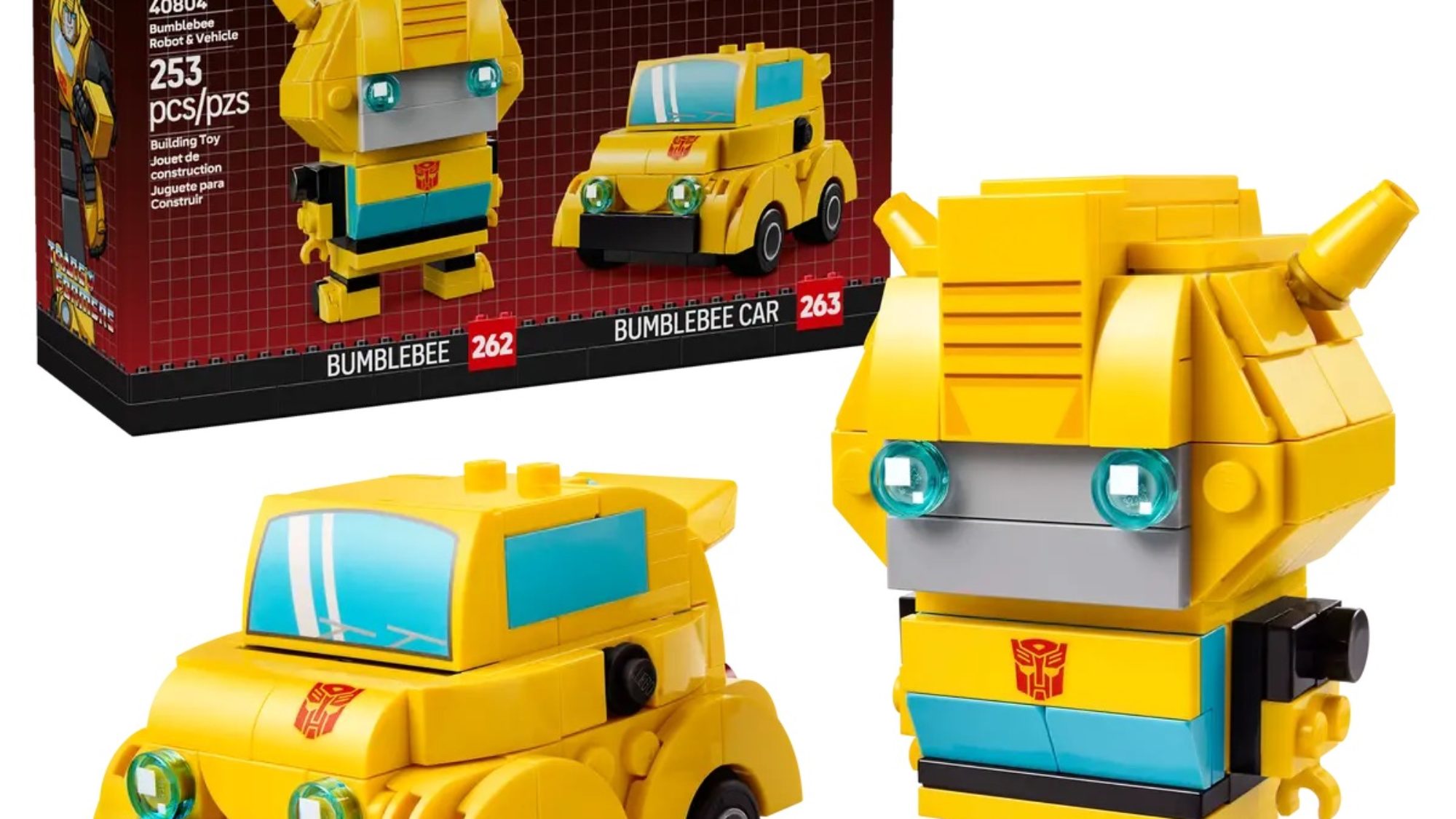 Bumblebee Joins LEGO’s Brick Headz Series with New Transformers Set