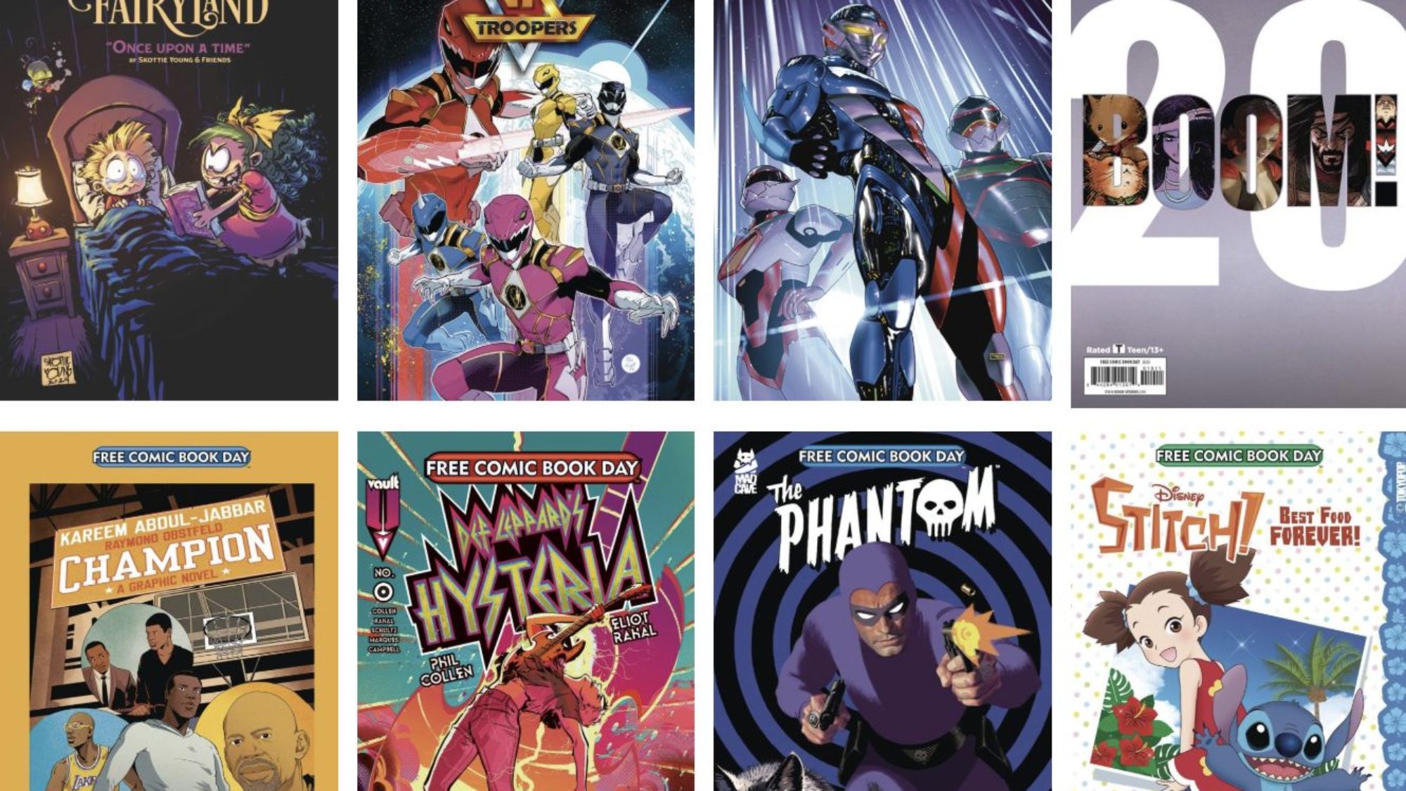 Updated Covers For Free Comic Book Day 2025 Titles