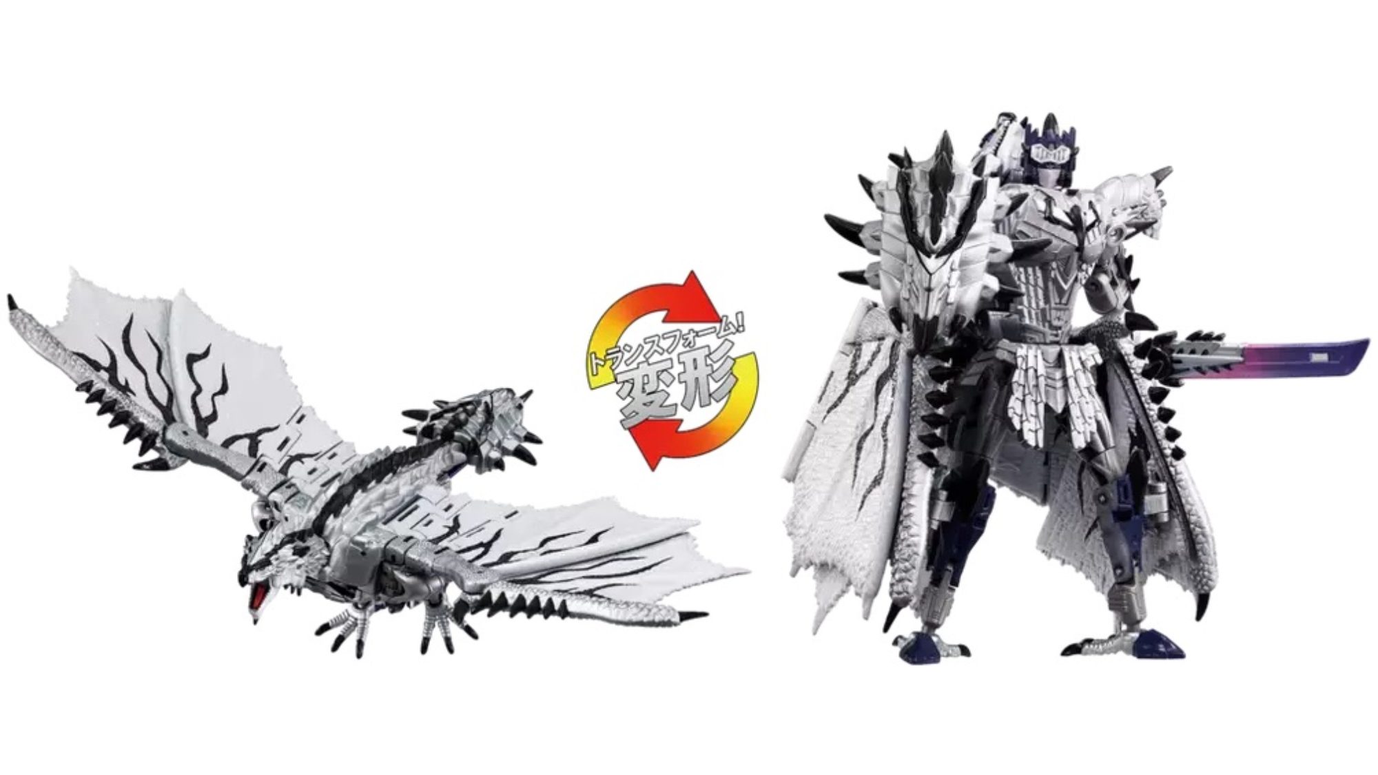 New Transformers x Monster Hunter Silver Rathalos Figure Revealed