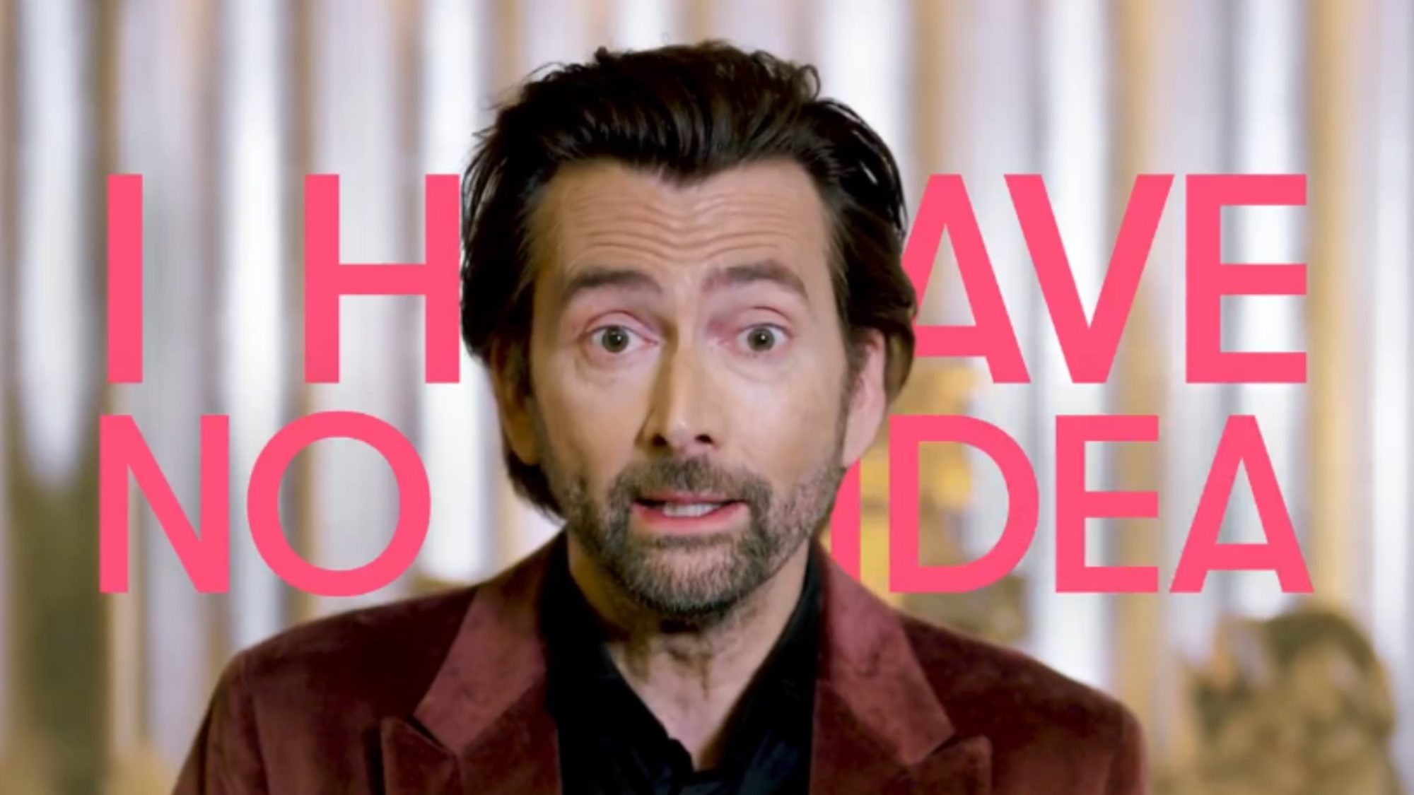 BAFTAs Host David Tennant Has "No Idea" in New Awards Show Promo