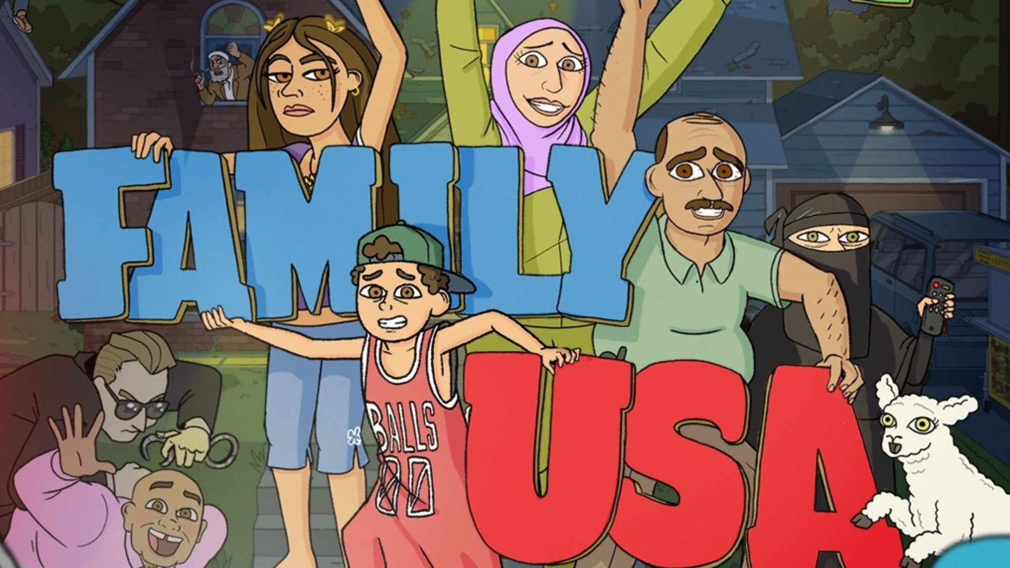 #1 Happy Family USA Trailer Previews Ramy Youssef's Animated Series
