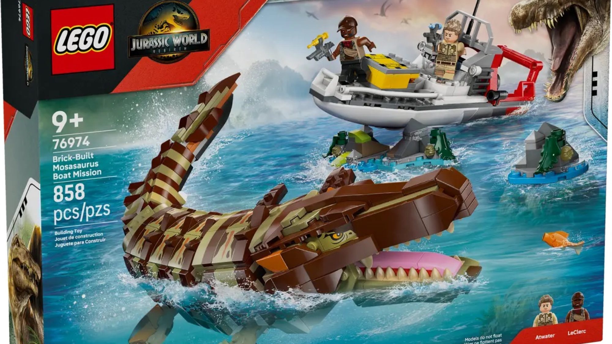 New LEGO Jurassic World Rebirth Brick-Built Mosasaurus Arrives