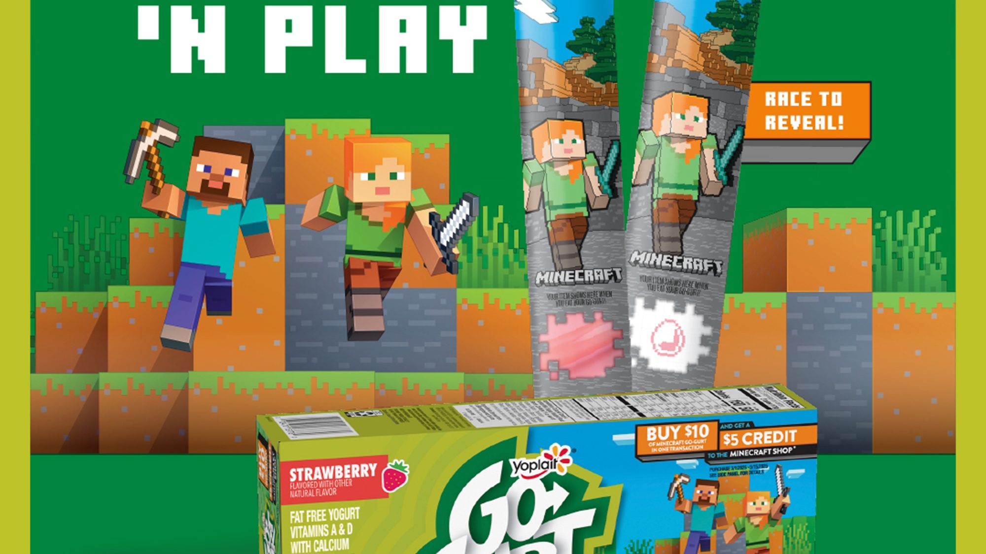 Minecraft Arrives On Go-GURT Packages For Limited Time