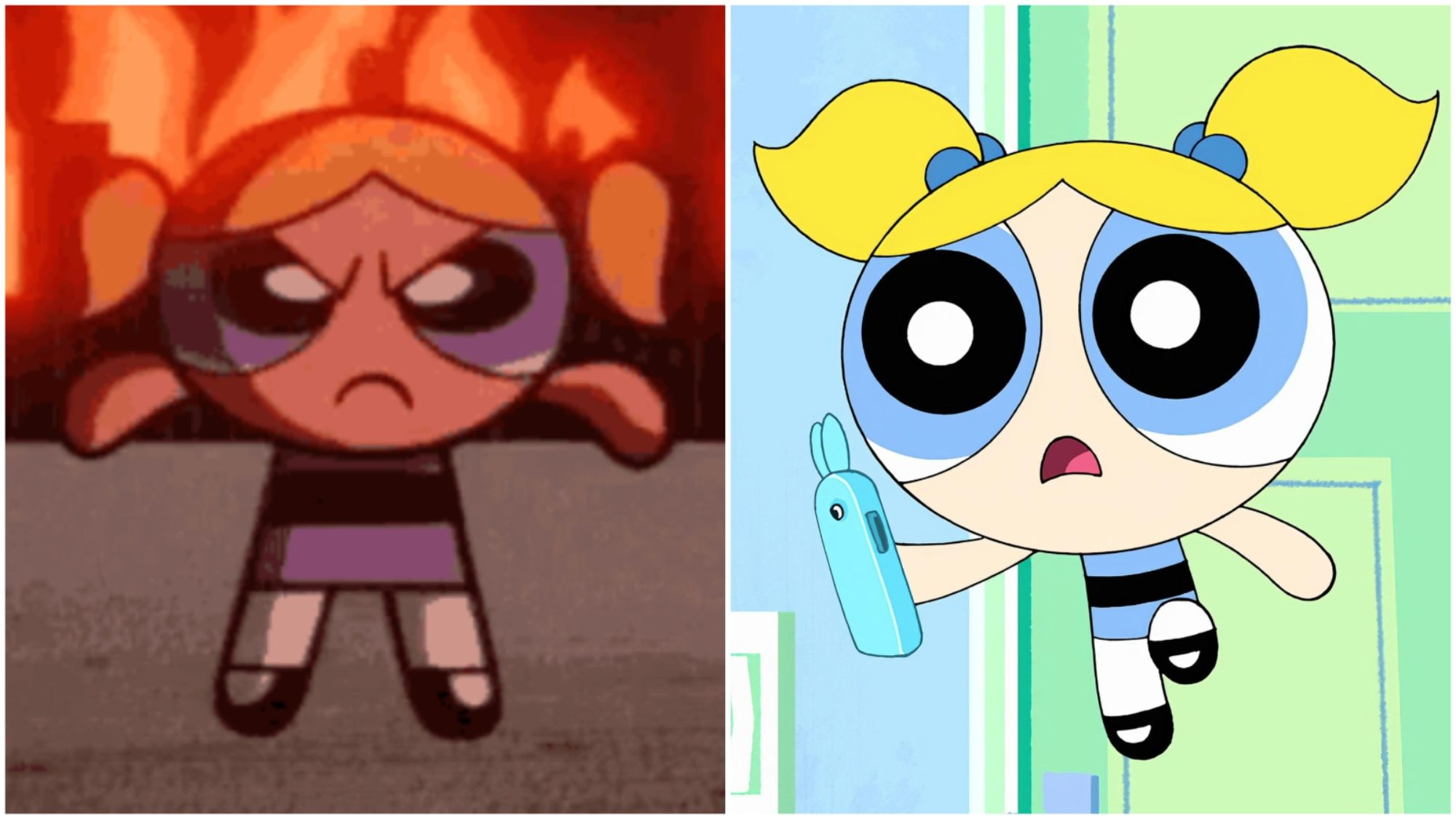 The Powerpuff Girls: OG Bubbles Lays Smackdown on 2016 Counterpart