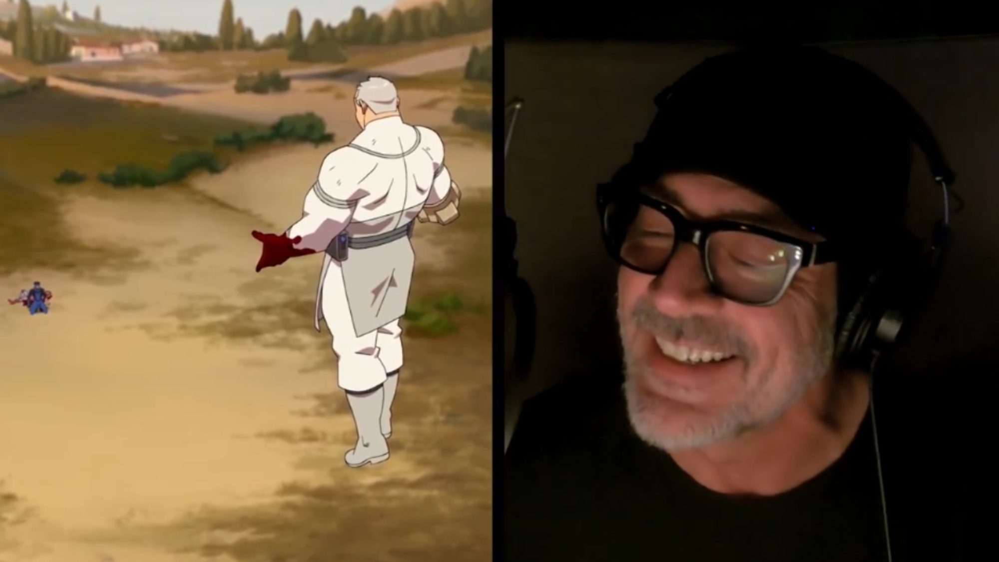 Invincible: Jeffrey Dean Morgan Records; Kirkman on Conquest's Speech