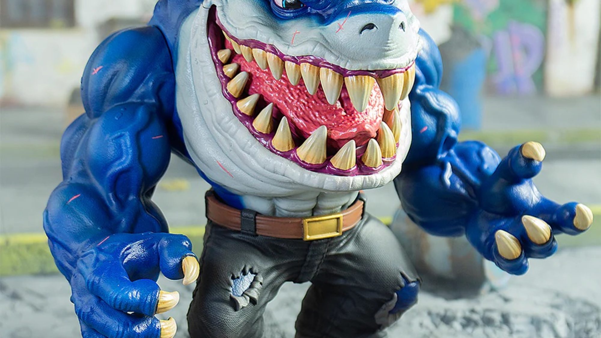 Rip Up the Streets with Mondo’s New Street Sharks Ripster Vinyl Figure