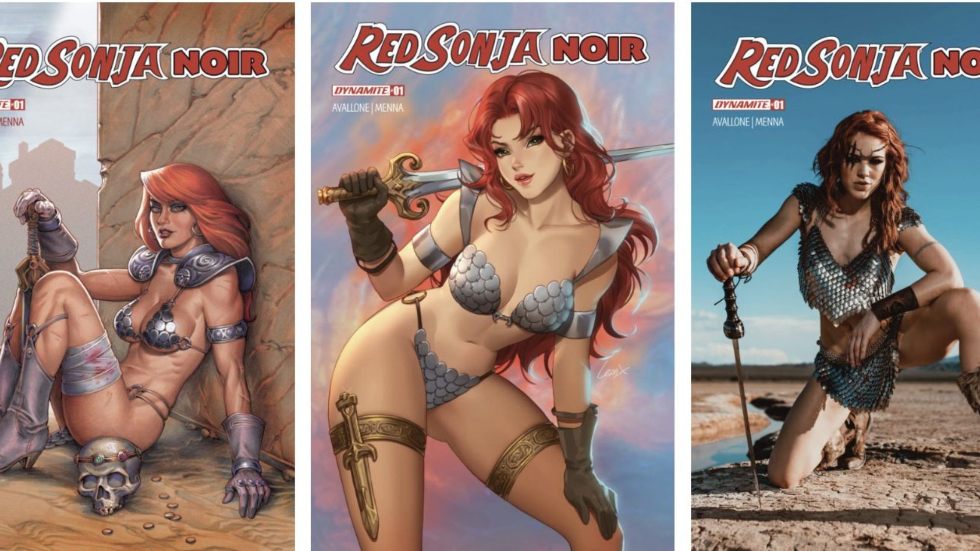 David Avallone and Edu Menna Introduce Red Sonja Noir in June