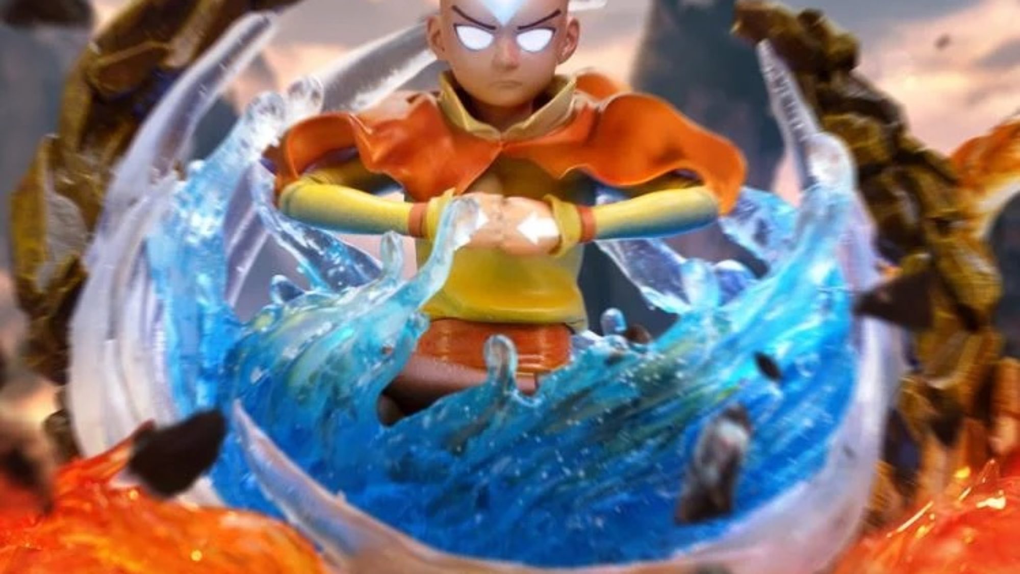 Avatar: The Last Airbender Aang 1/10 Statue Revealed by Iron Studios