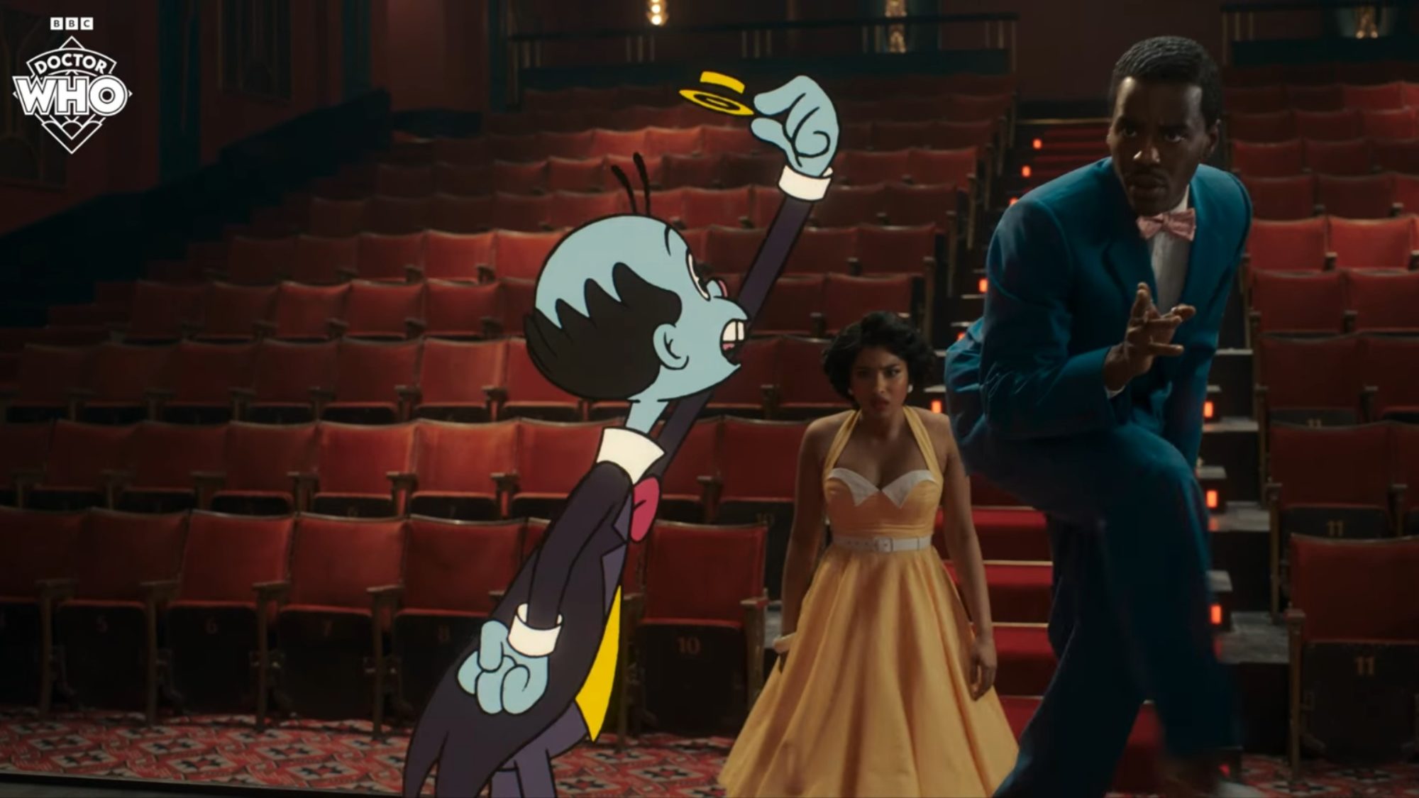 Doctor Who S02E02 Preview: The Doctor, Belinda Meet Mr. Ring-A-Ding