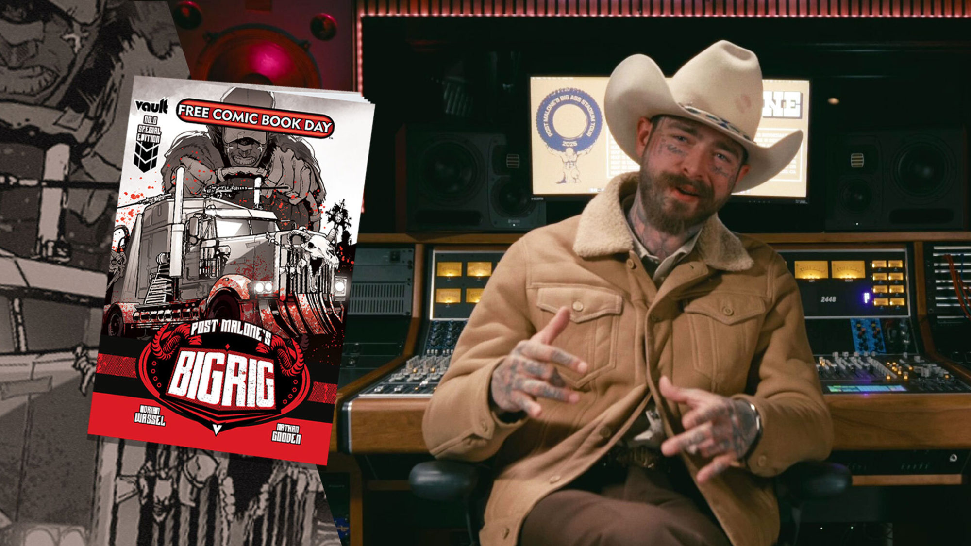 Post Malone Advertises Free Comic Book Day For Big Rig & Vault Comics