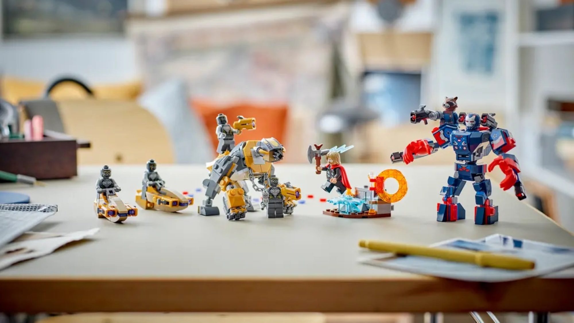 LEGO Unveils New Marvel Set with Rocket, Thor & Iron Patriot Team-Up