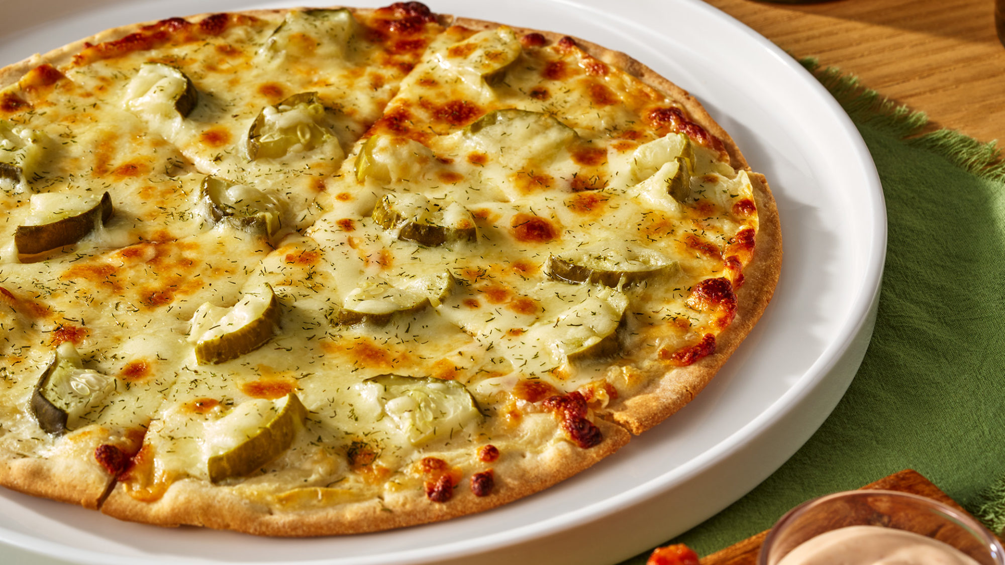 California Pizza Kitchen Frozen Launches Dill Pickle Pizza
