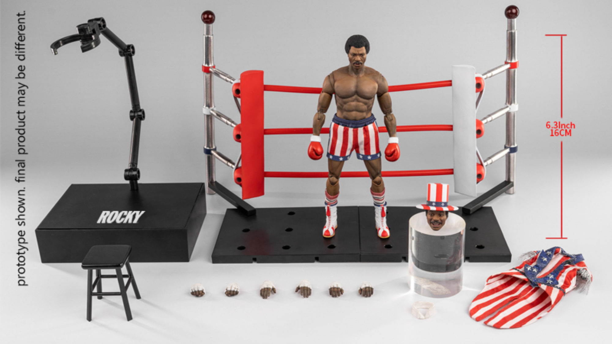 Apollo Creed Enters the Ring with New Hiya Toys Rocky 1/12 Figure