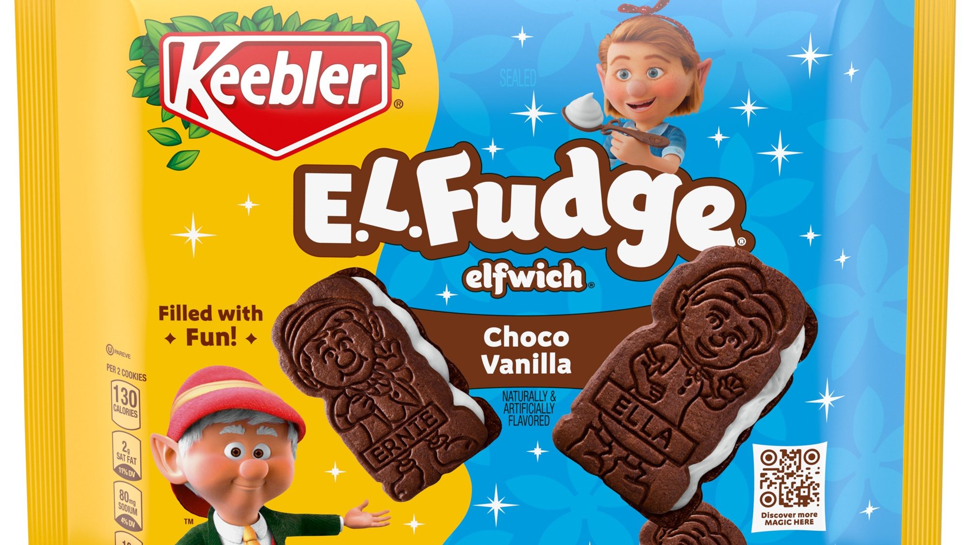 Keebler Launches E.L. Fudge Choco Vanilla Cookies