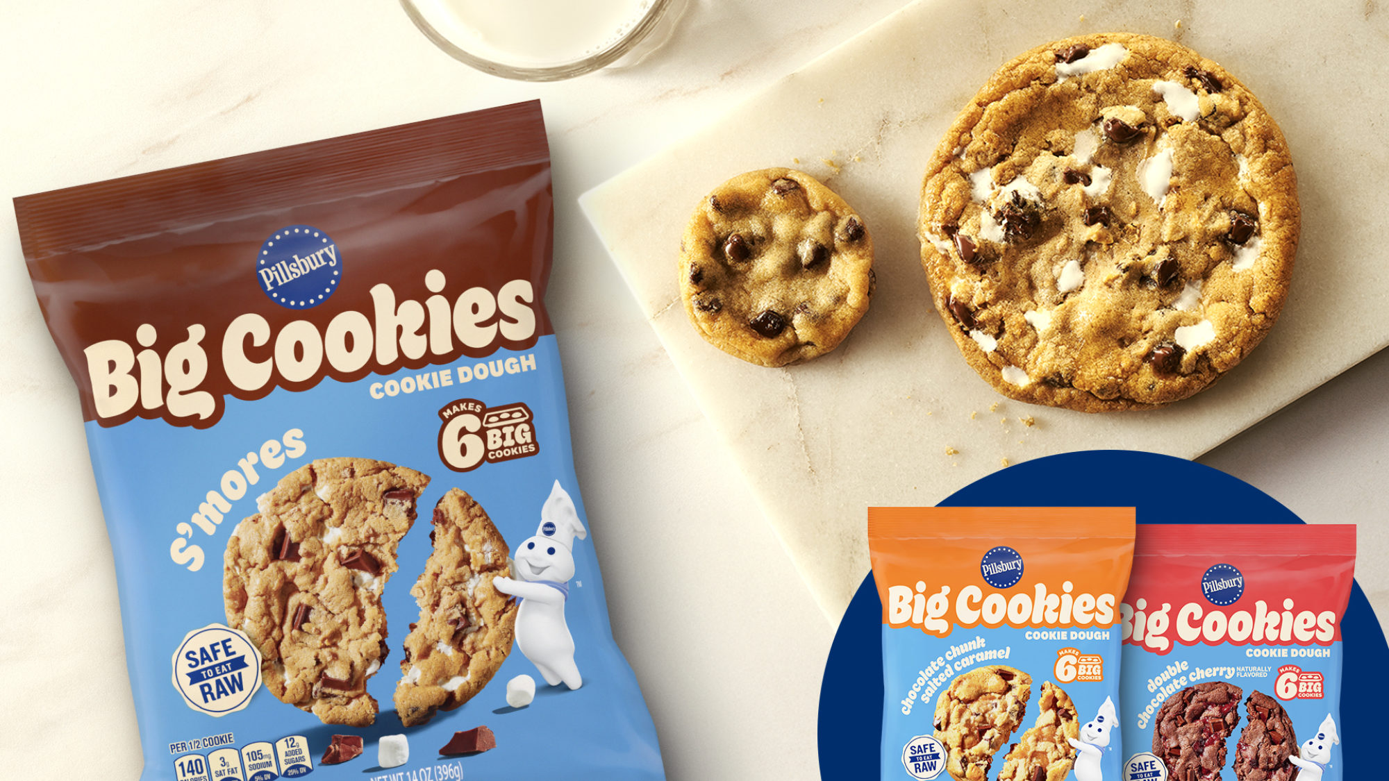 Pillsbury Launches New Big Cookies In Three Flavors