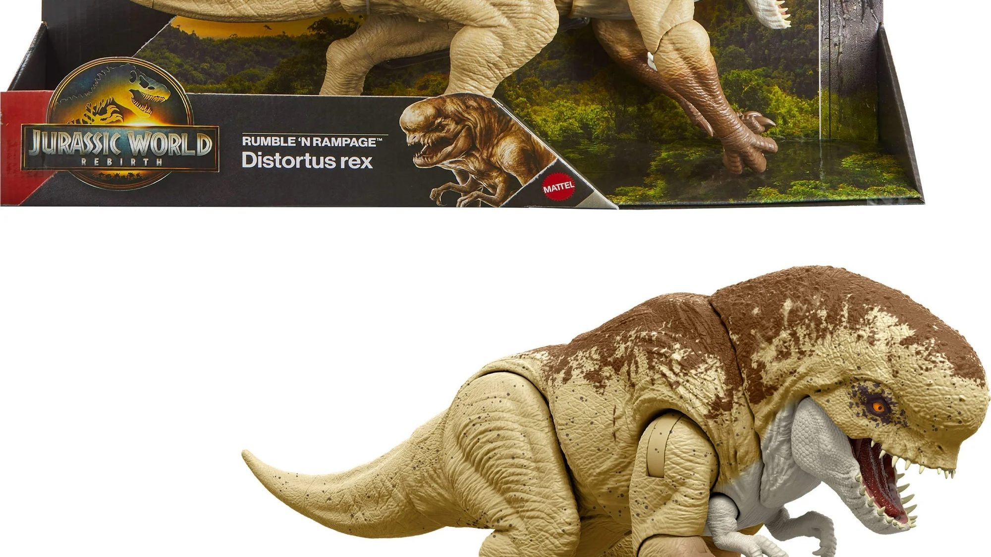 Beware the Jurassic World Rebirth Distortus Rex from Mattel