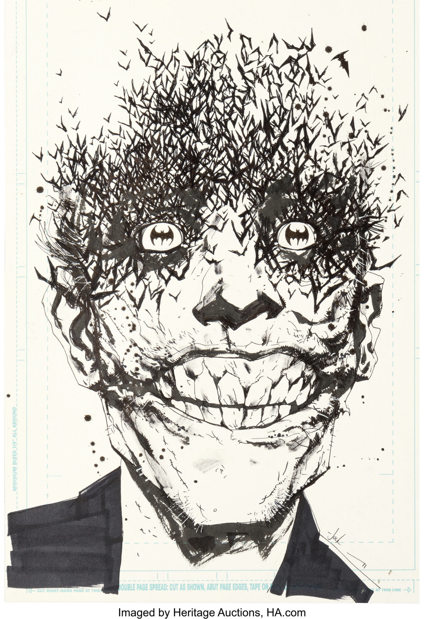 Jock's Most Famous Batman/Joker Cover Artwork Sells For $288,000