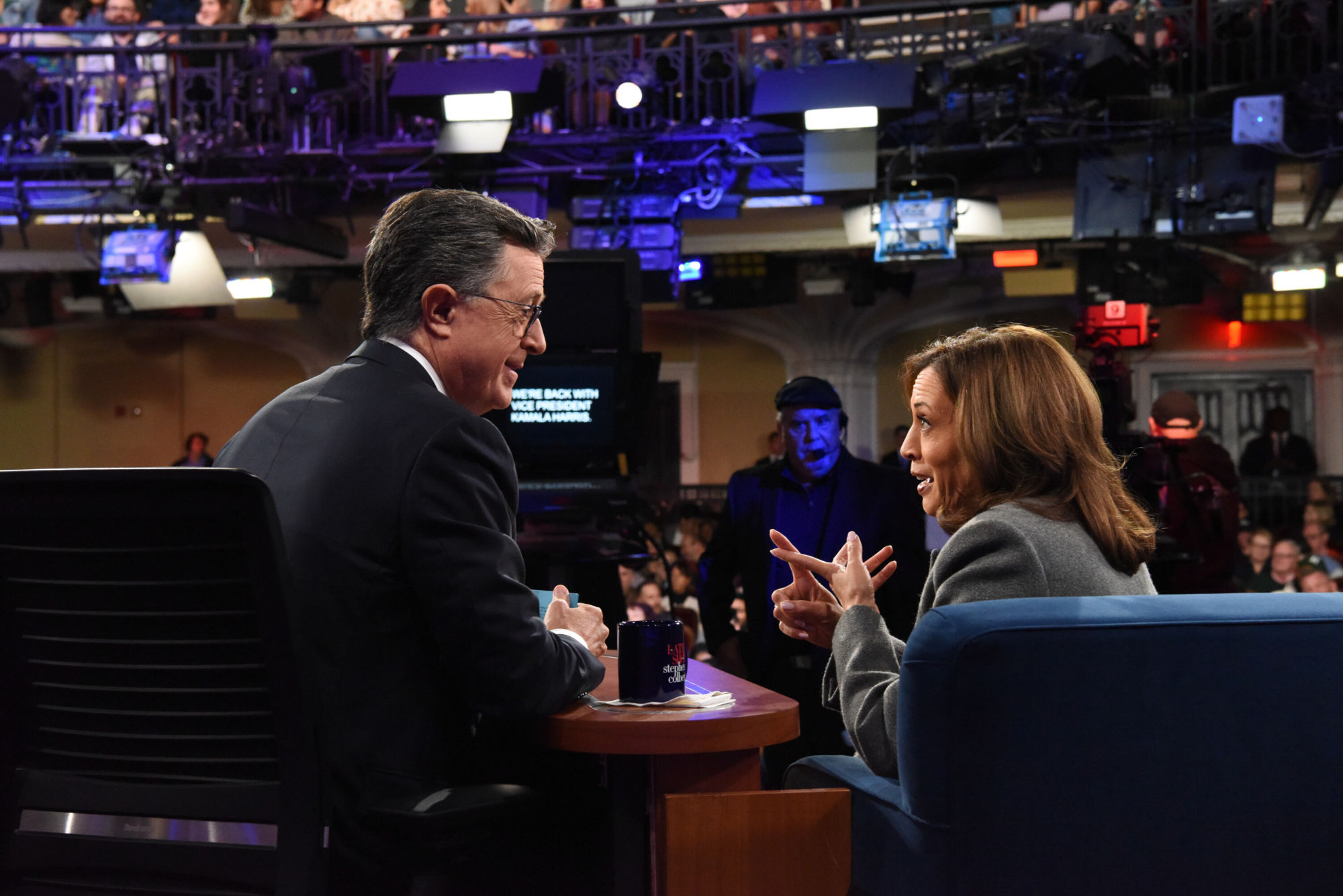 VP Kamala Harris Joins Stephen Colbert for Tonight's "The Late Show"