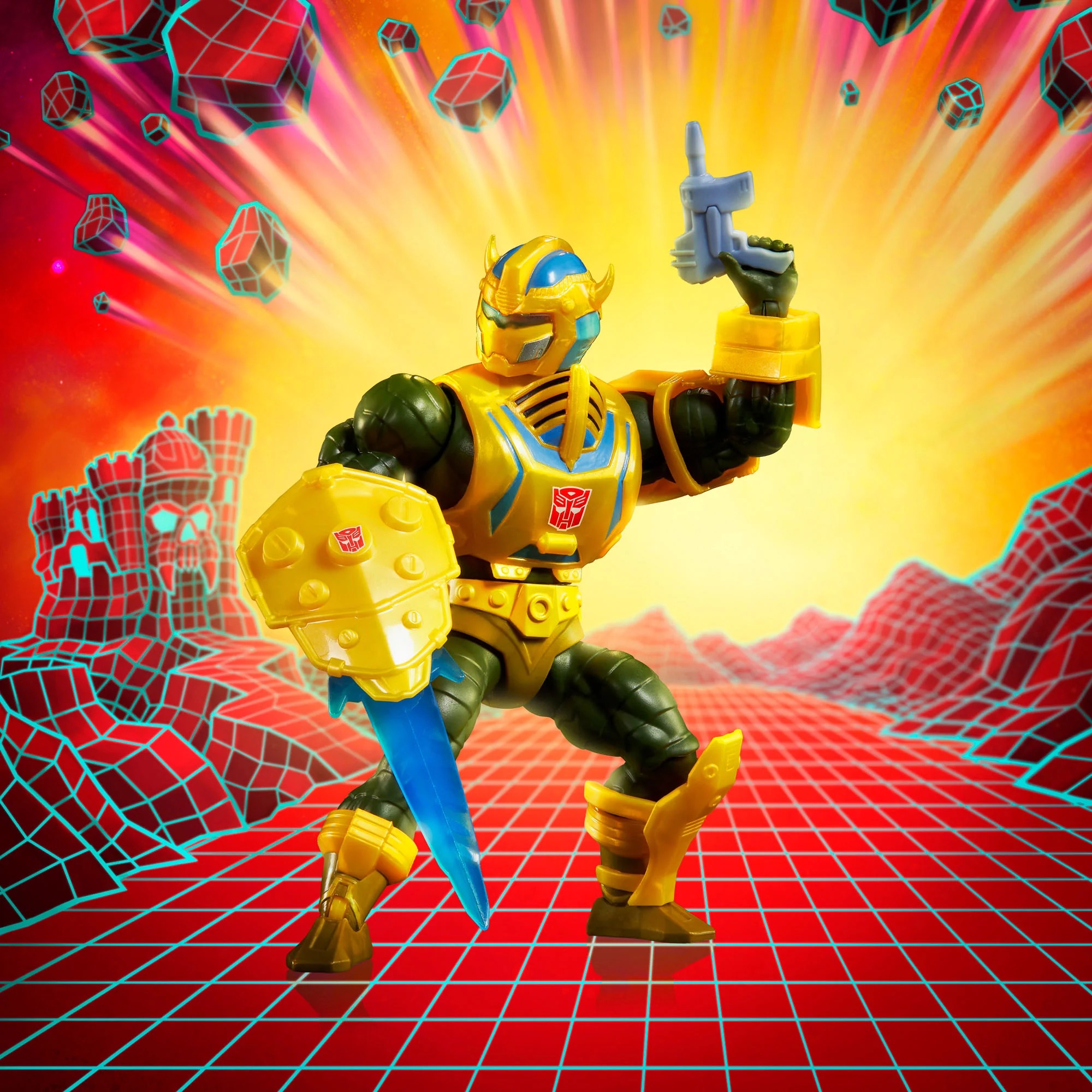 Man-At Arms and Bumblebee Fuse with New MOTU x Transformers Collab