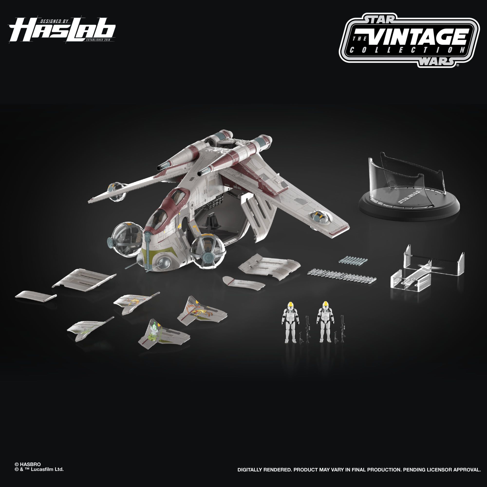 Star Wars: The Vintage Collection Republic Gunship HasLab Revealed