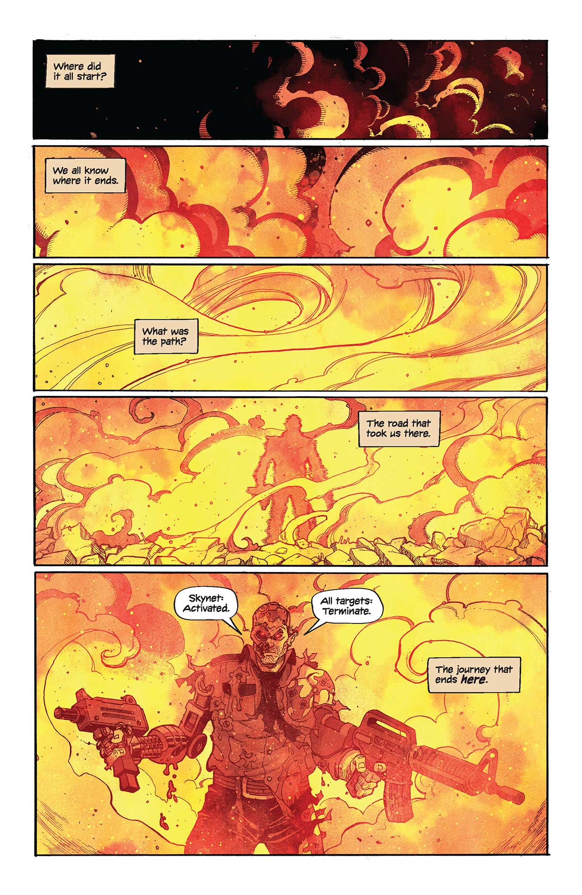 Terminator #9 Preview: T-800's Time-Traveling Meltdown