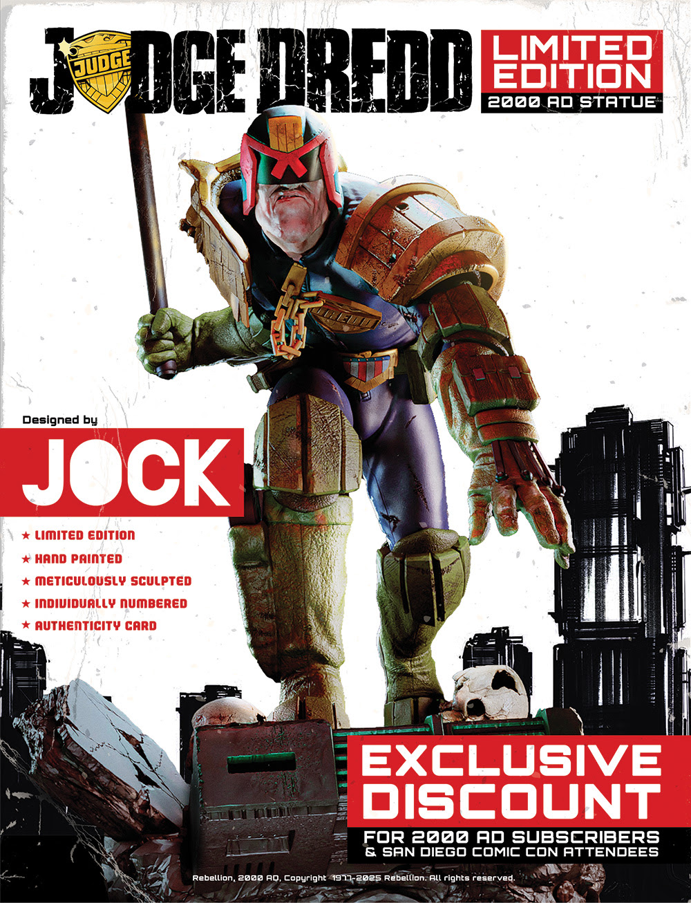 Duncan Jones, Jock and Nick Dragotta With Rebellion/2000AD at SDCC
