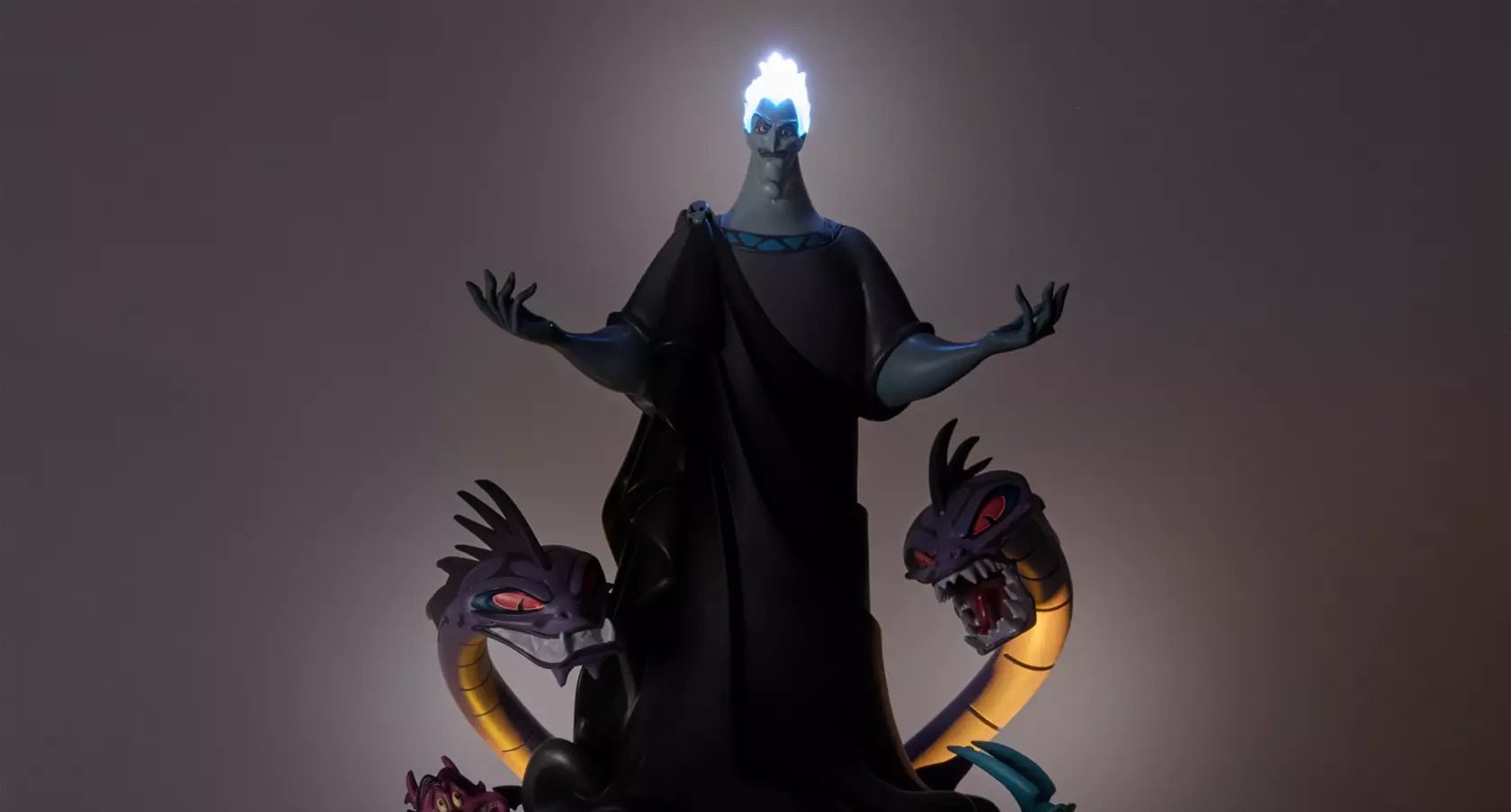 Turn Up the Heat with Hades New Disney Parks Light-Up Hercules Statue