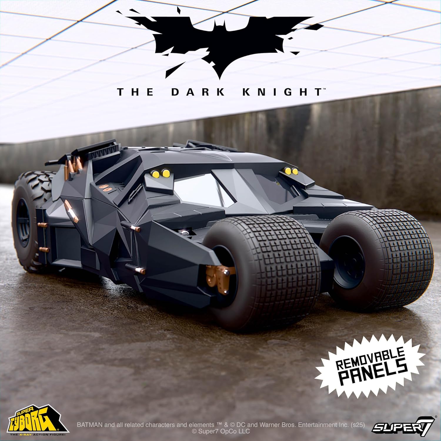 New Super7 Batman Begins Super Cyborg Batmobile Tumbler Revealed