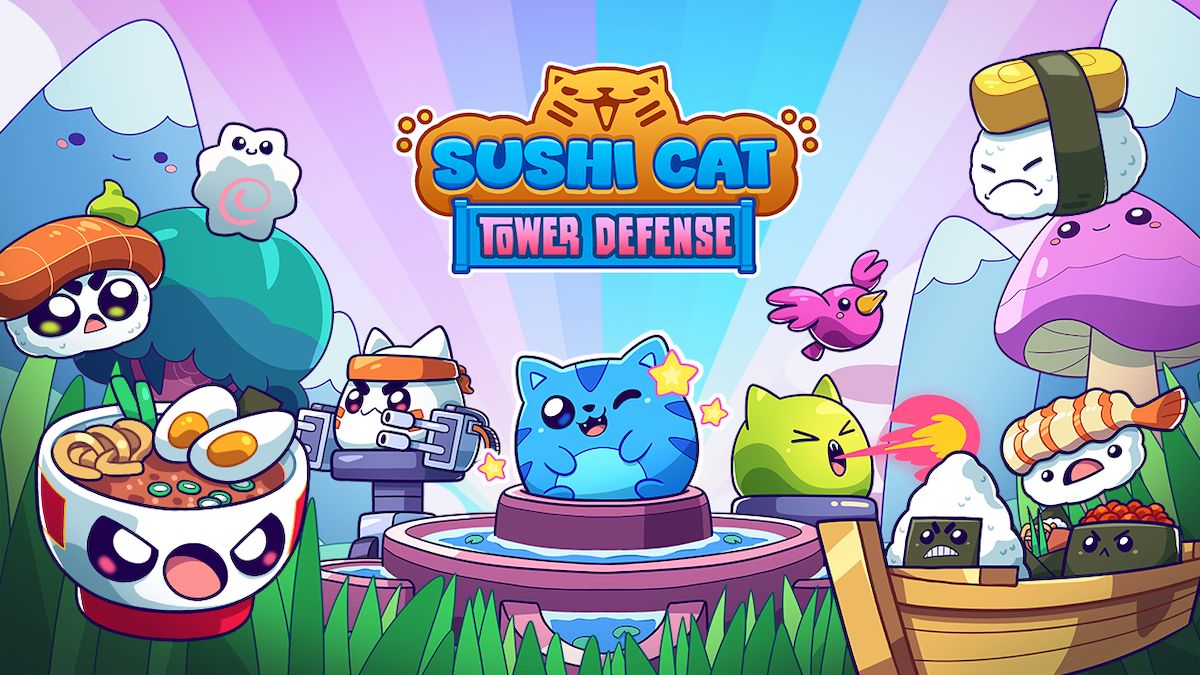 Sushi Cat - Tower Defense Announced For PC & Nintendo Switch