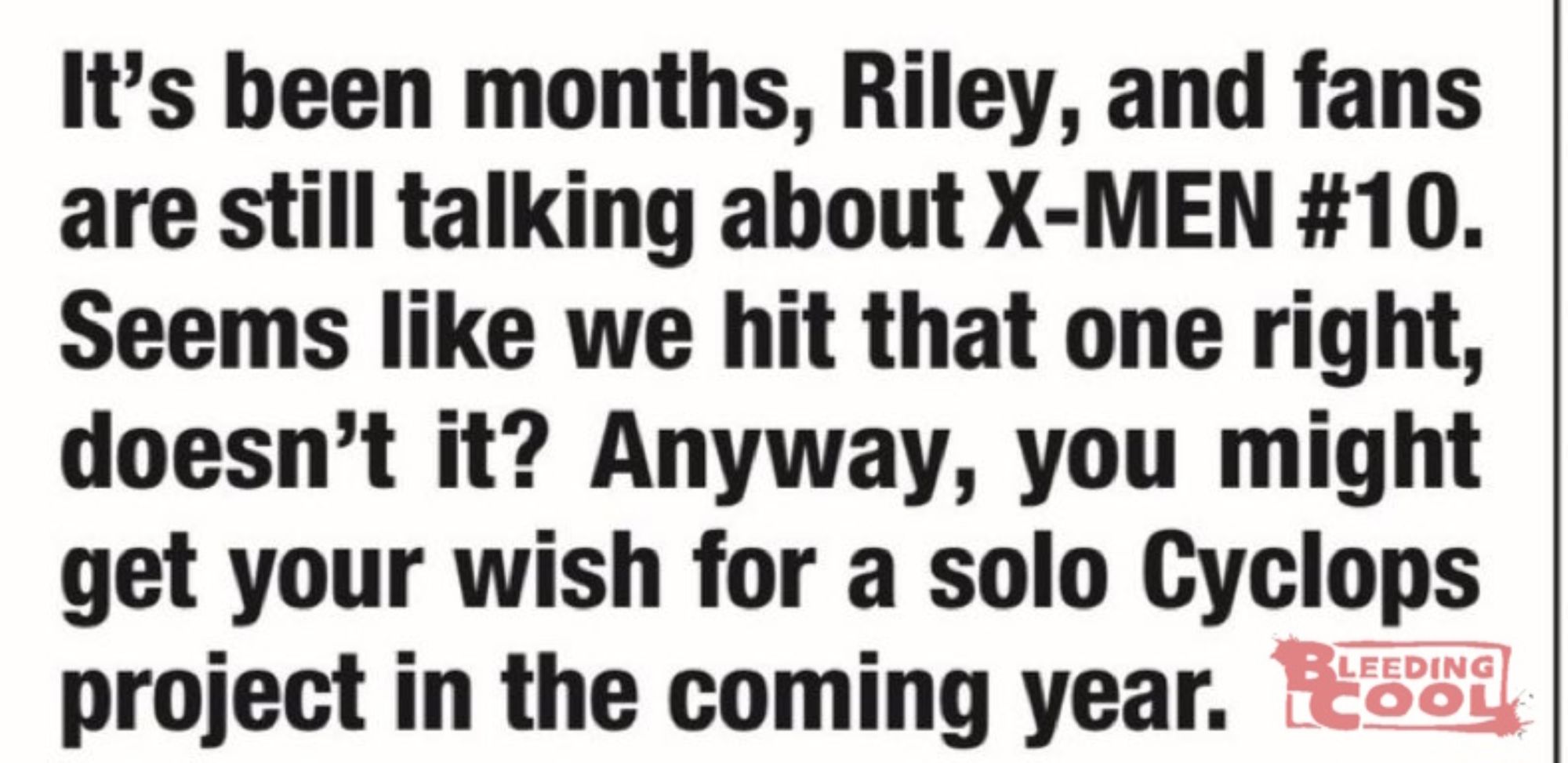 Cyclops Solo In The Daily LITG, 27th of August, 2025