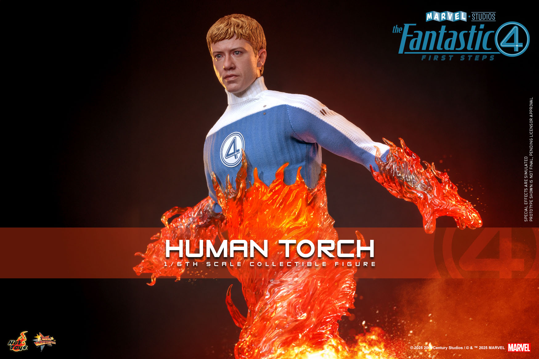 Hot Toys Reveals New The Fantastic Four: First Steps Human Torch