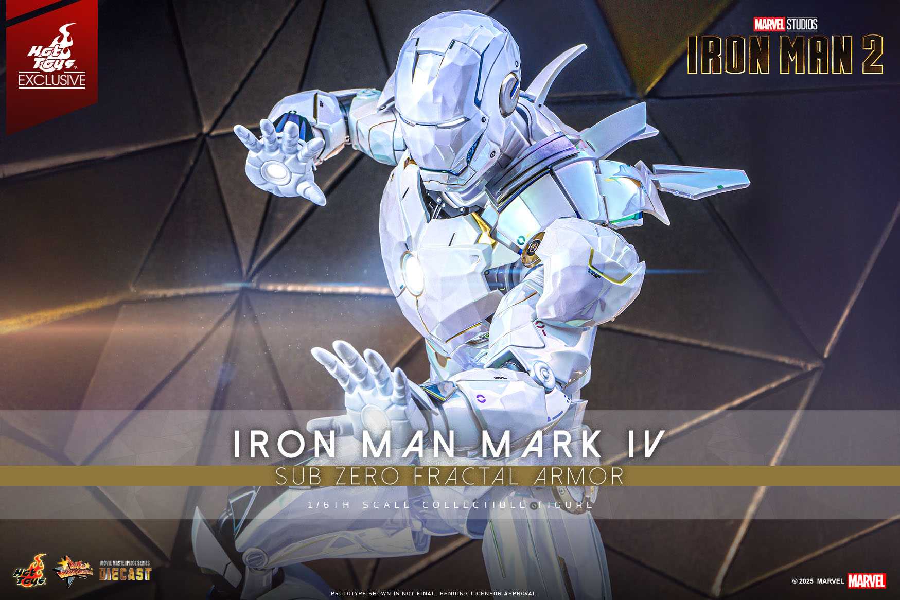 Hot Toys Reveals Limited Edition 1/6 Iron Man Sub-Zero Fractal Armor