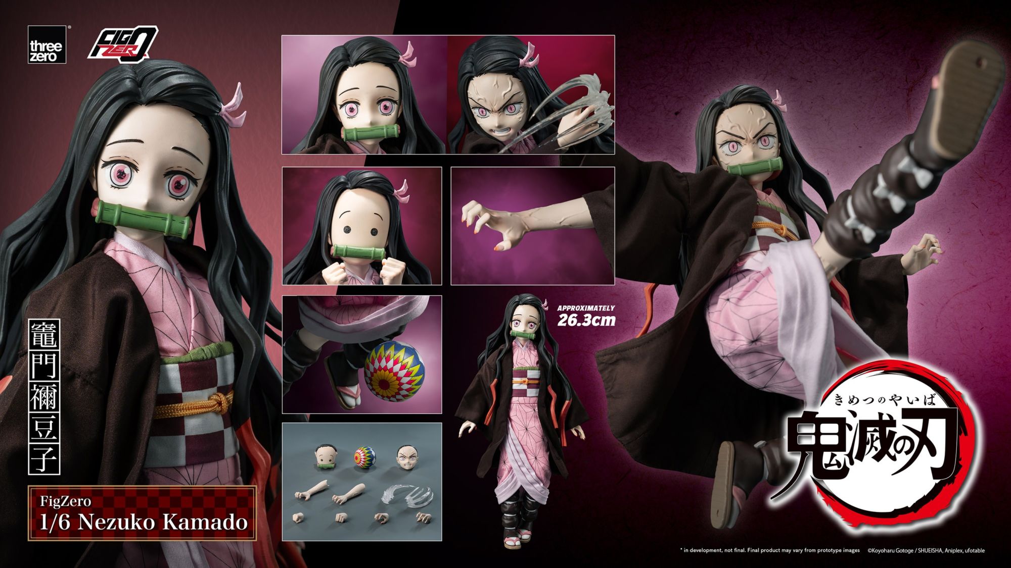 Threezero Debuts Demon Slayer: Kimetsu no Yaiba 1/6 Nezuko FigZero