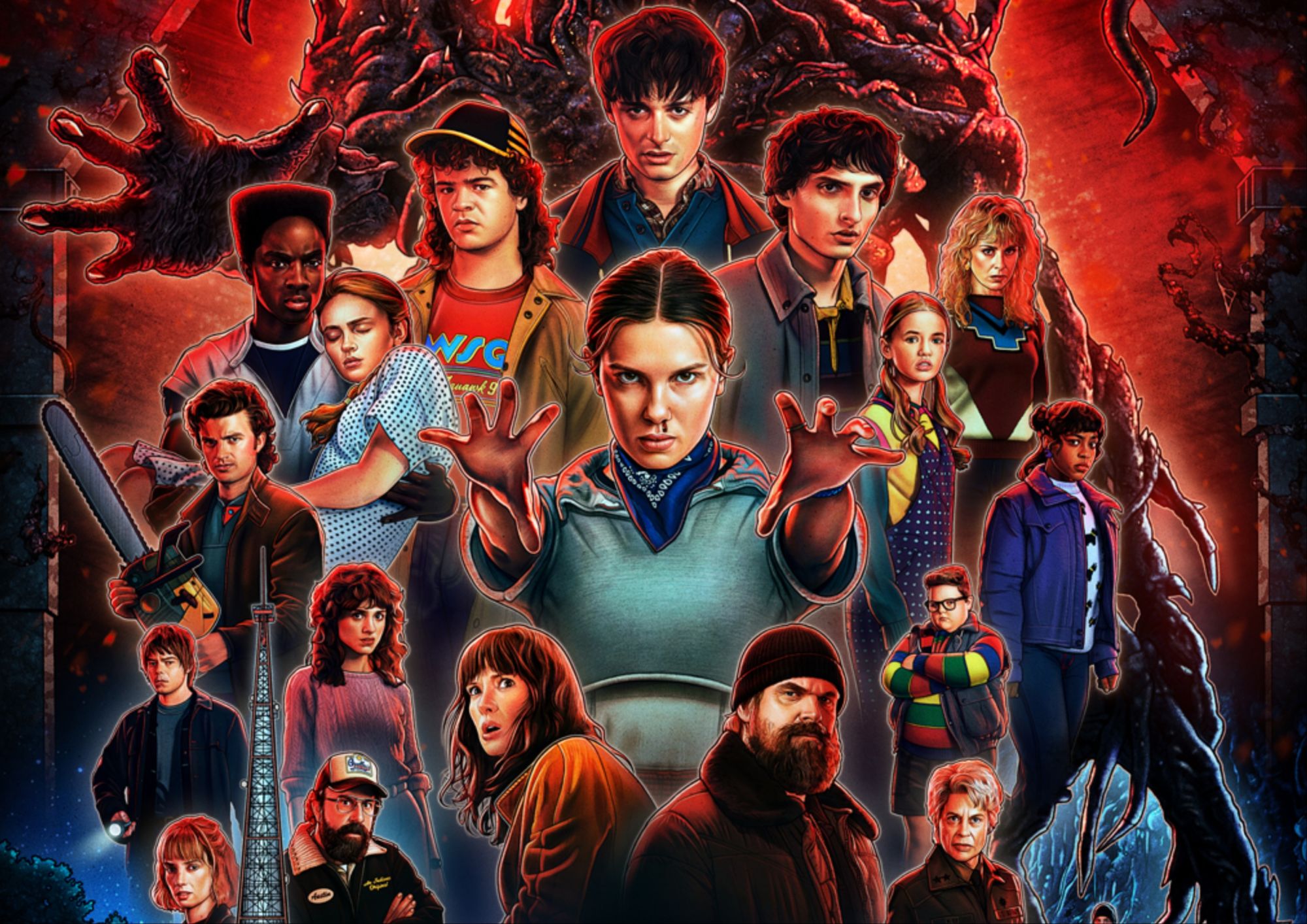 Stranger Things 5 Final Illustrated Poster Brings Some Epic Feels