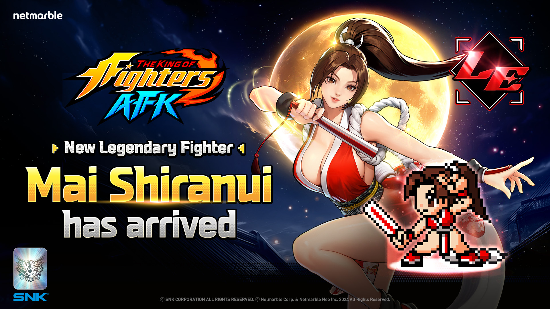 The King of Fighters AFK Adds Mai Shiranui With New Battle System