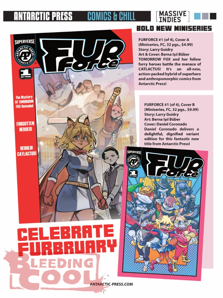 FurForce #1 Launches in Antarctic Press' Full February 2026 Solicits