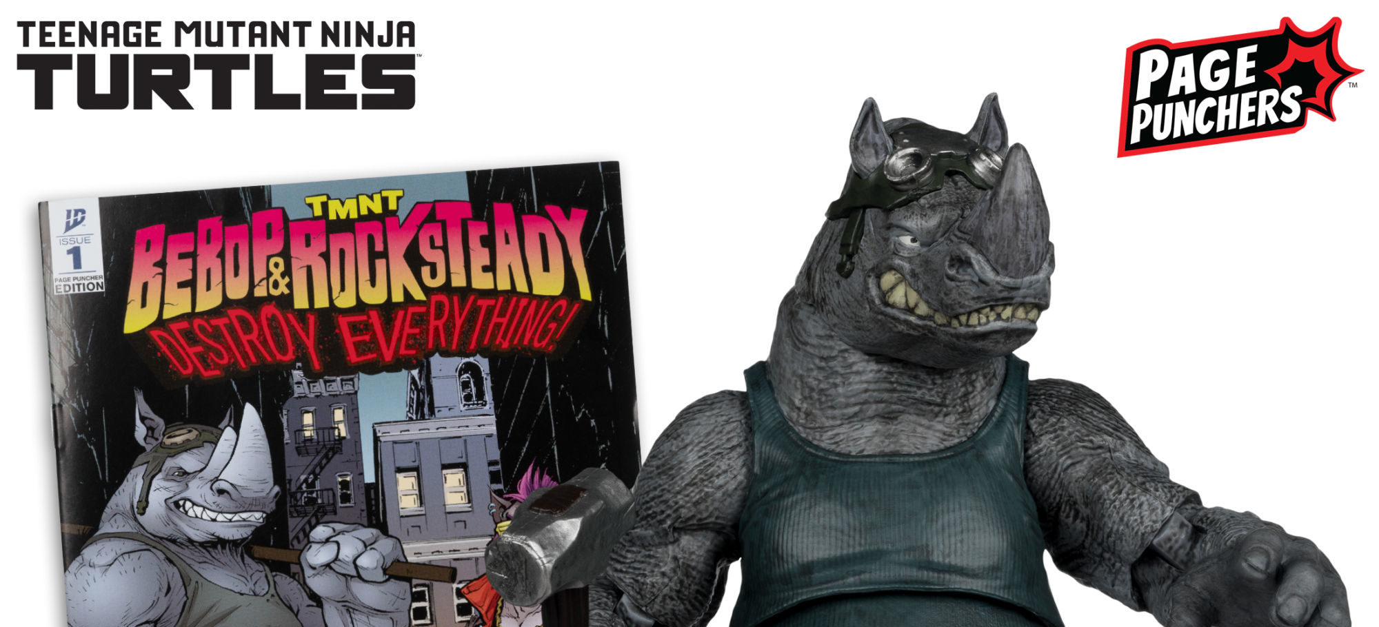 Teenage Mutant Ninja Turtles Rocksteady Coming Soon from McFarlane