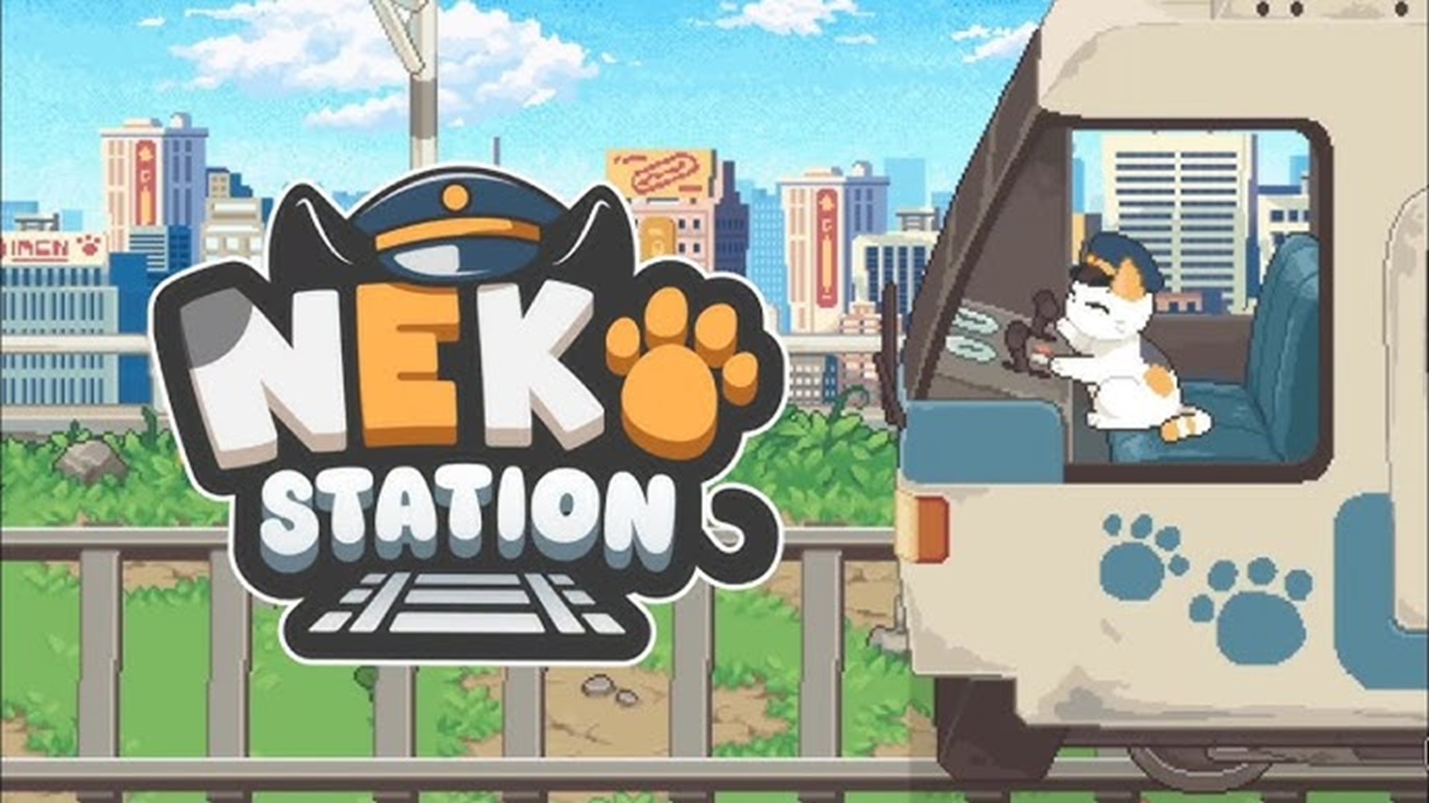 Cozy Pixel Art Game Neko Station Announced for Steam