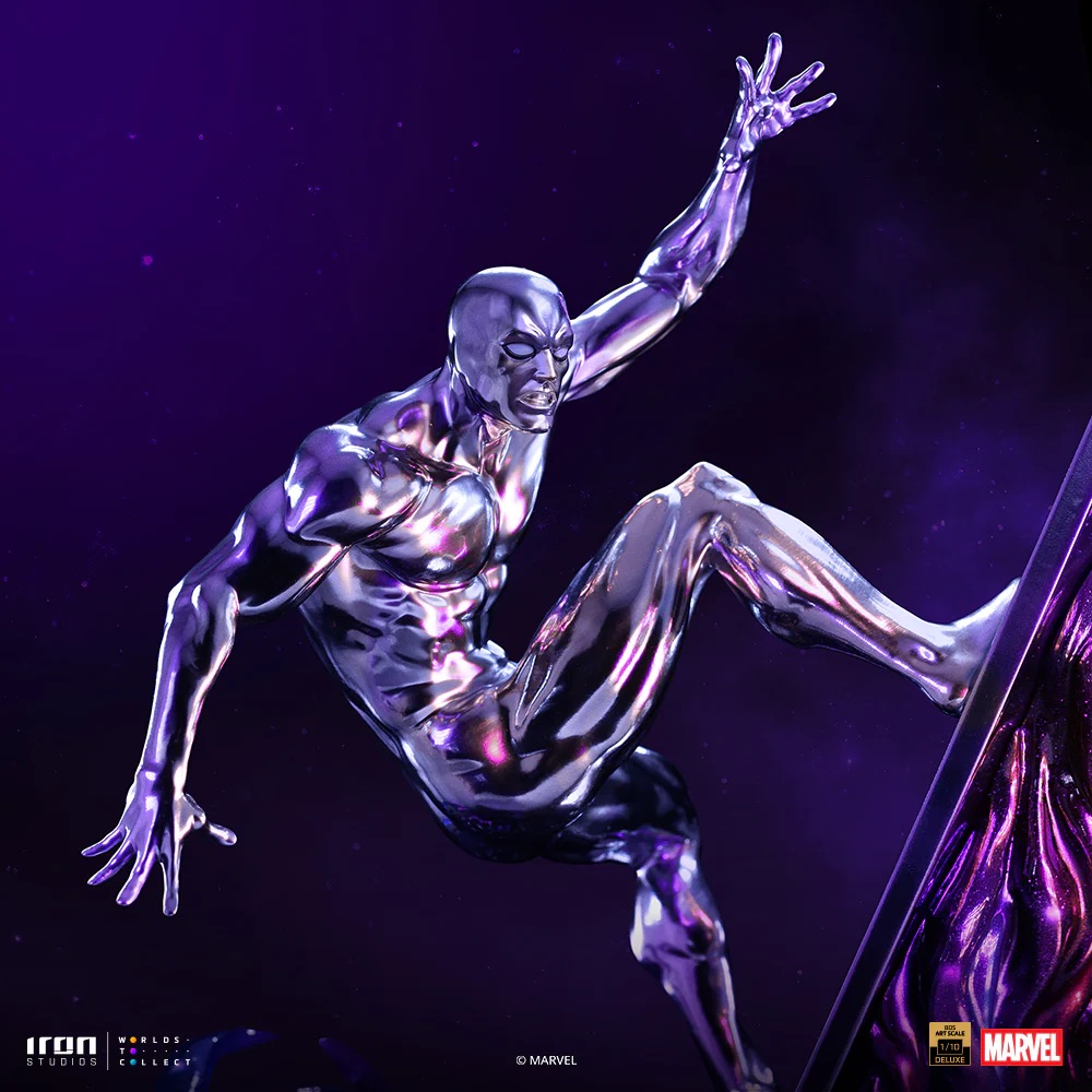 The Silver Surfer Takes Flight with New Iron Studios Marvel Statue