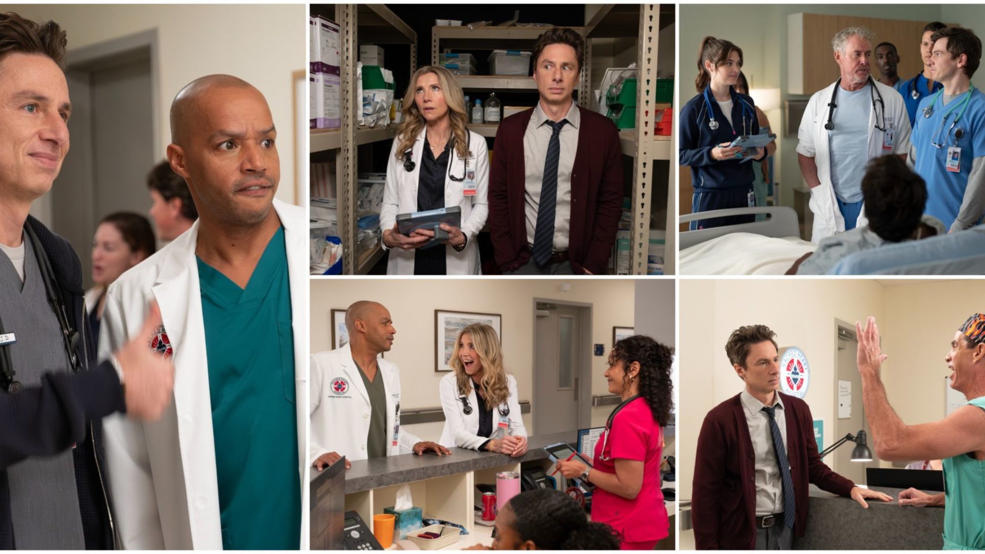 Scrubs Return Images: JD, Turk, Elliot, Carla & Dr. Cox Are Back!