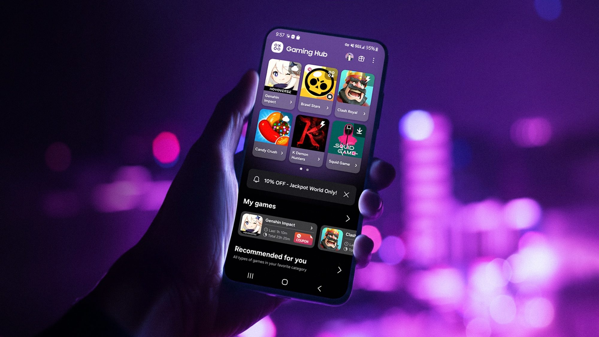 Samsung Mobile Gaming Hub Receives New Personalized Update