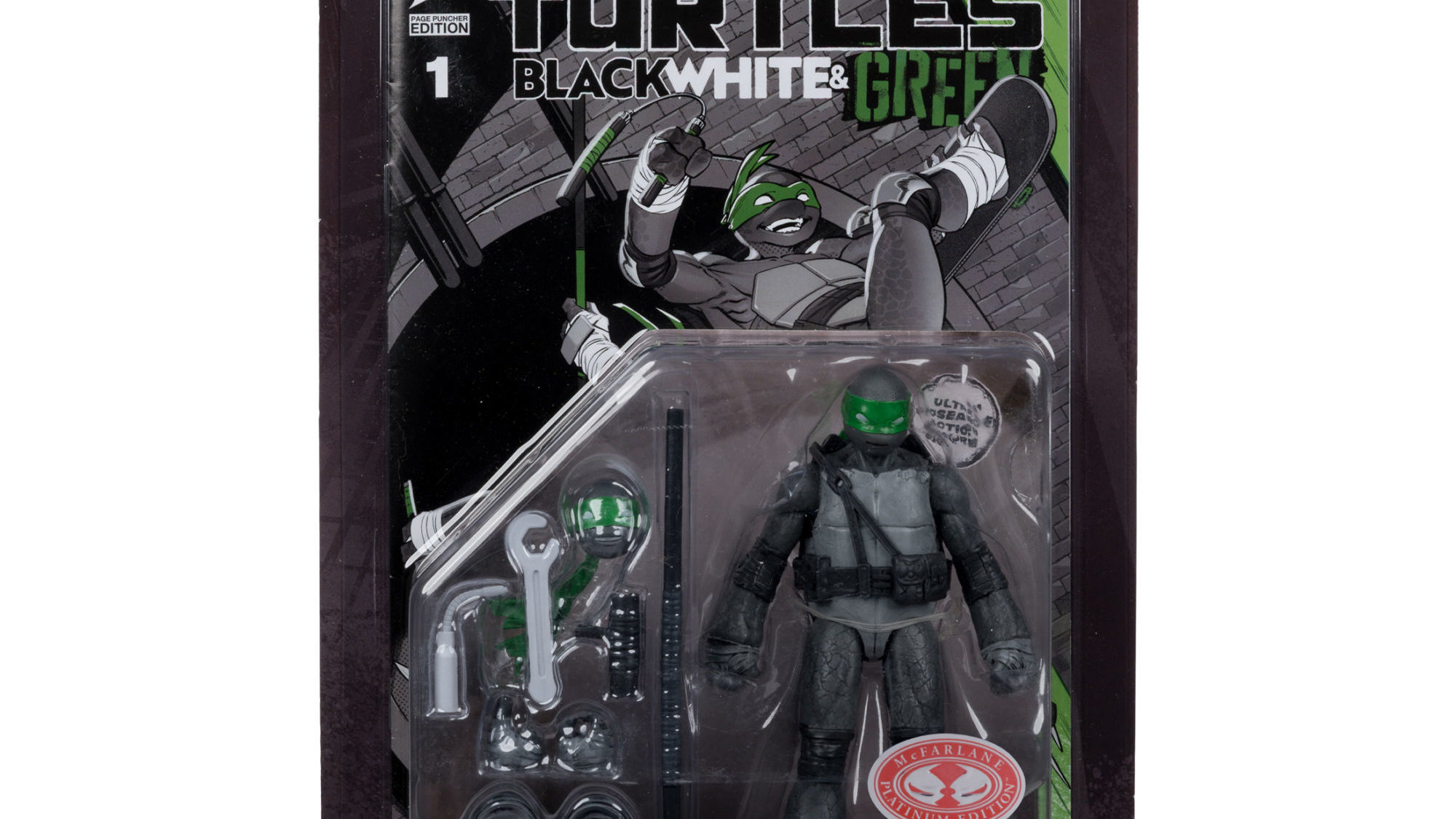 TMNT: Black, White & Green Donatello Figure Arrives from McFarlane