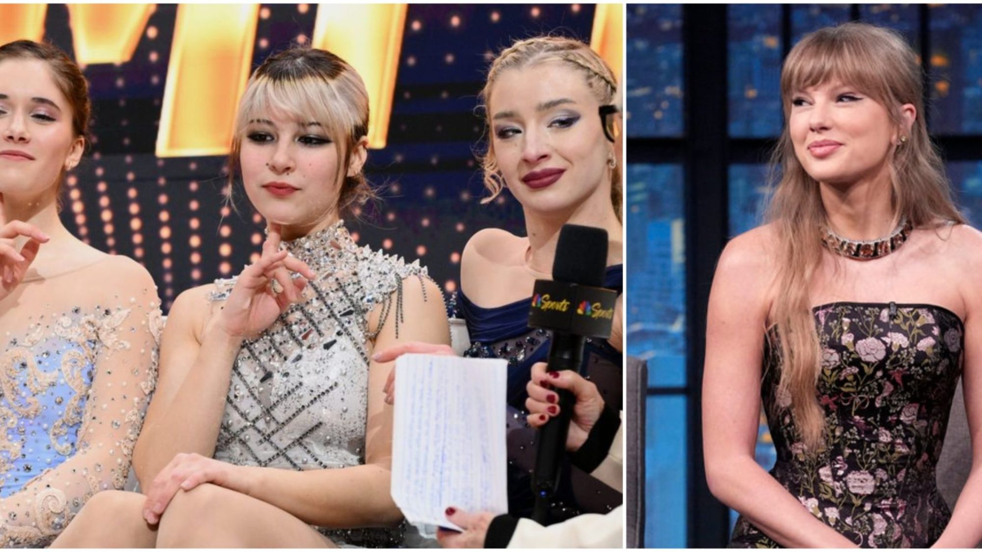 Taylor Swift Intros "Blade Angels" Glenn, Liu & Levito in Olympics Vid