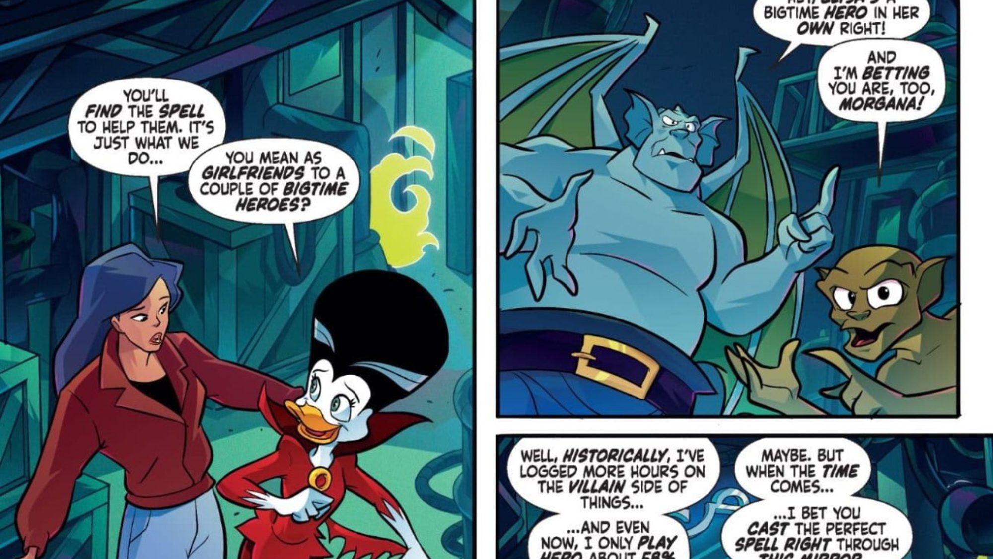 Gargoyles/Darkwing Duck #4 Preview: St. Canard’s Quacktastrophe Begins