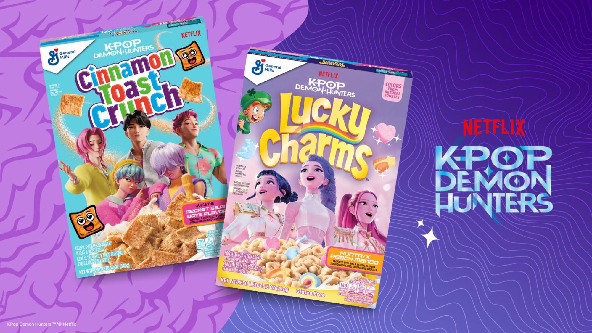 KPop Demon Hunters Take Over Lucky Charms & Cinnamon Toast Crunch