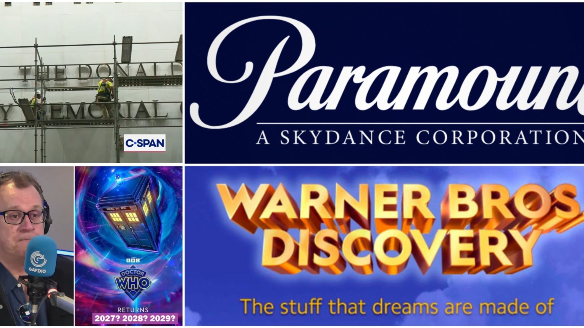 Paramount/WB, Trump/Kennedy Center, Doctor Who: BCTV Daily Dispatch