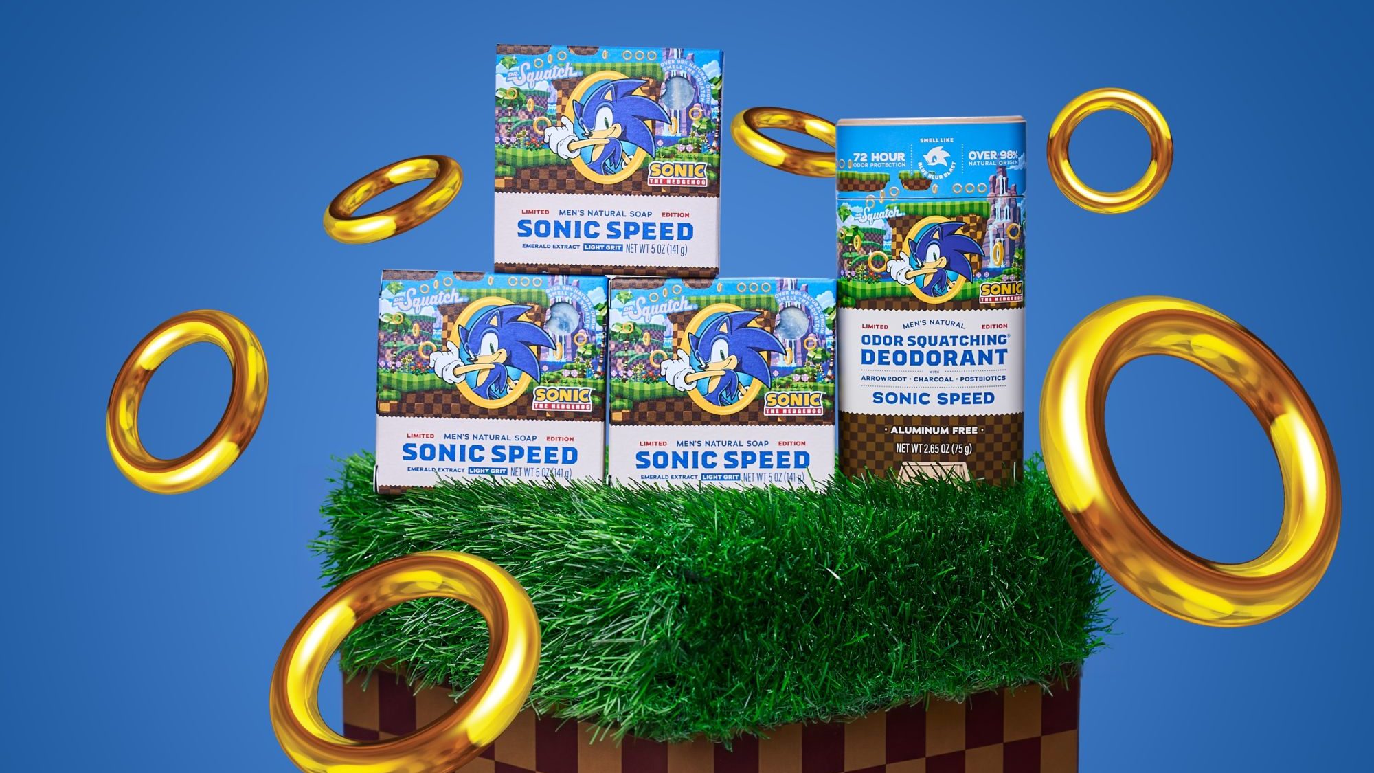 Dr. Squatch Reveals New Line of Sonic the Hedgehog Items